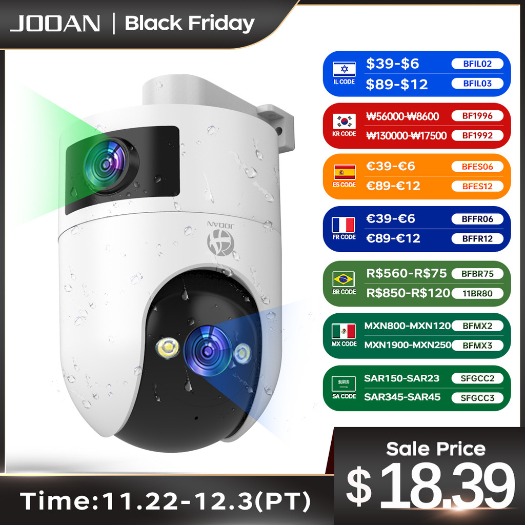 Jual JOOAN 4K HD Wifi PTZ Camera Outdoor Dual Lens 5G Wifi Auto ...