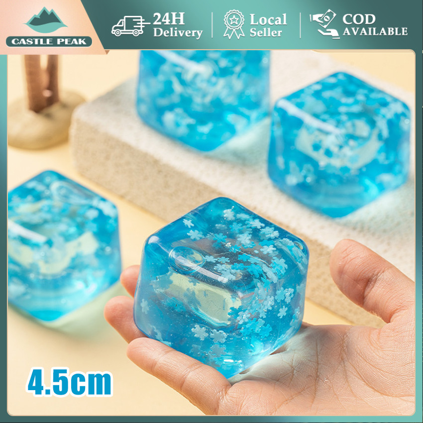 Jual Squeeze Toys Slow Rising Tofu Shape Squishy Ice Block New Fidget ...