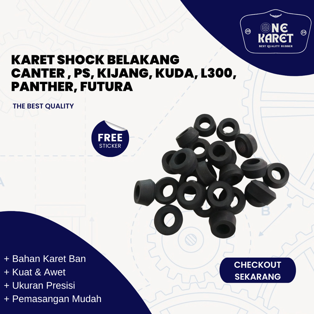 Jual Karet Shockbreaker Belakang Kijang Colt Diesel Canter L300 Kuda Panther Futura / T120ss ...