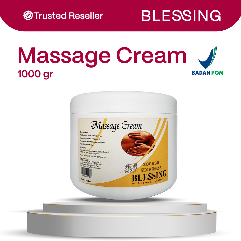 Jual Blessing Massage Cream 1kg Krim Pijat Urut Blessing 1kg Cream 4261