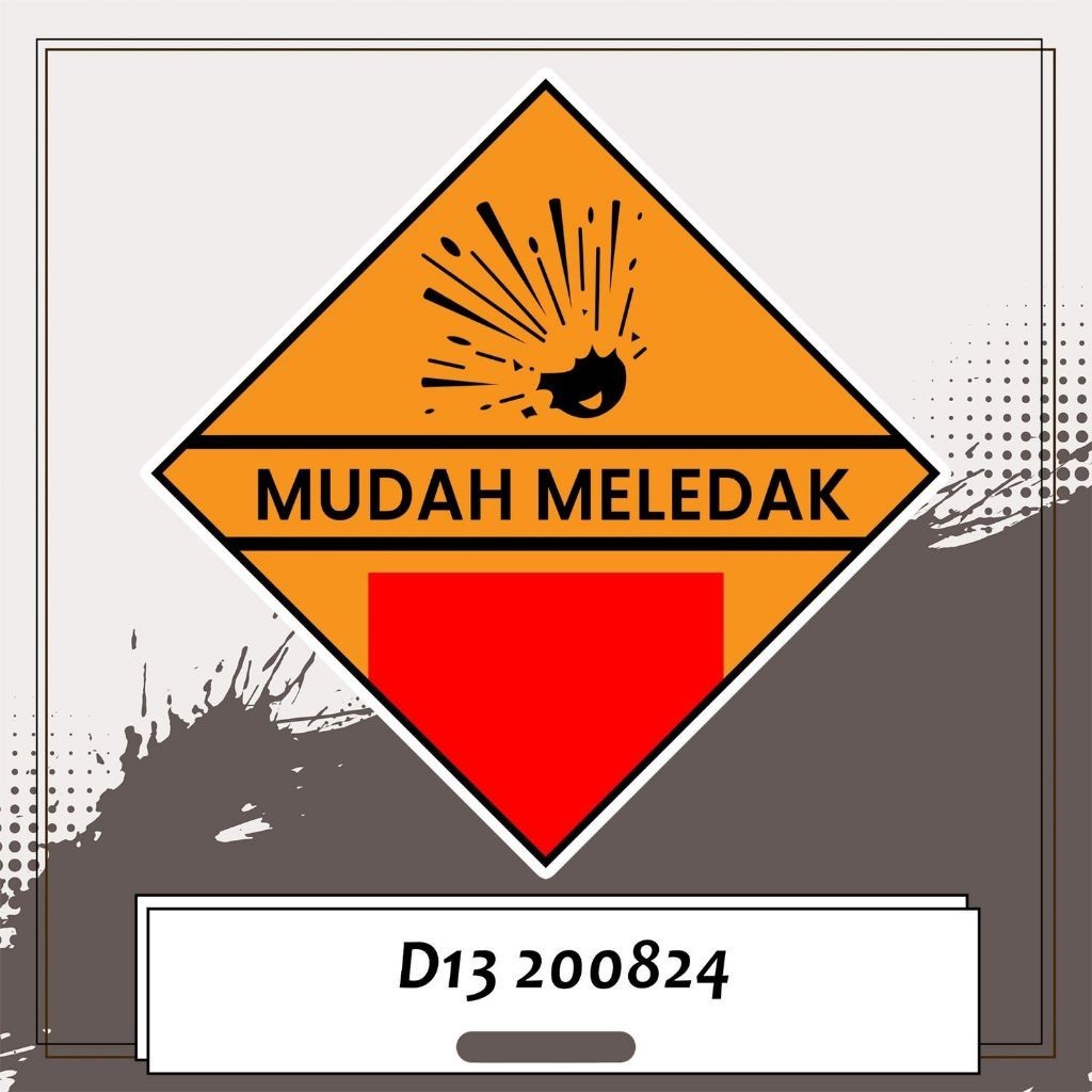 Jual Stiker Simbol Label K3 Limbah B3 Hazmat Mudah Meledak multi ...