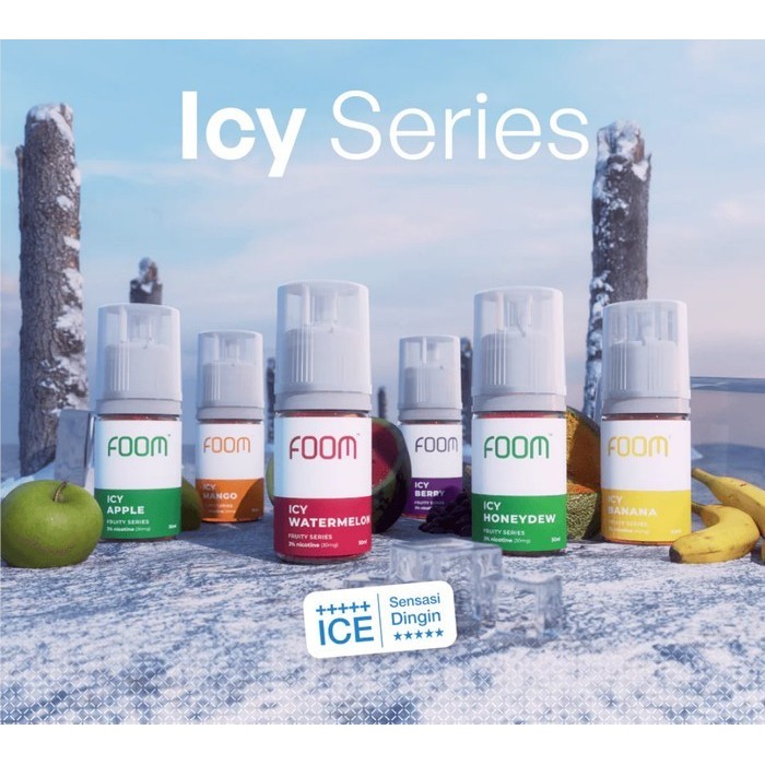 Jual Liquid FOOM Fruity Series Banana Apple Watermelon 30ml 30mg Cukai ...