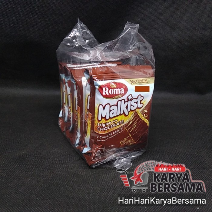 Jual MAKANAN RINGAN BISKUIT ROMA MALKIST BELGIAN CHOCOLATE SACHET ISI ...