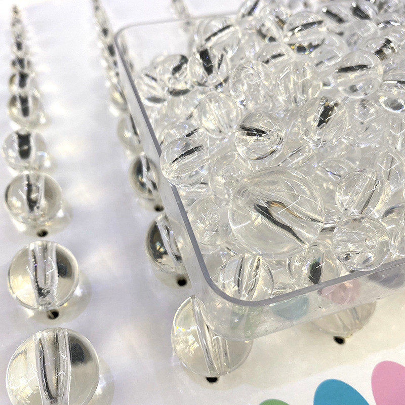 Jual 10 gr Manik-manik Clear Transparent Grade A - BULAT PUTIH BENING ...