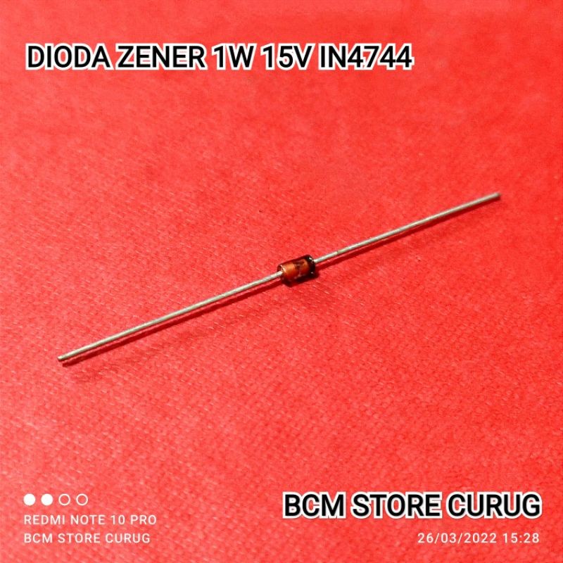 Jual 10 BUAH DIODA DIODE ZENER 1W 1 W 15V 15 V 1N4744 1N 4744 IN4744 IN 4744 | Shopee Indonesia