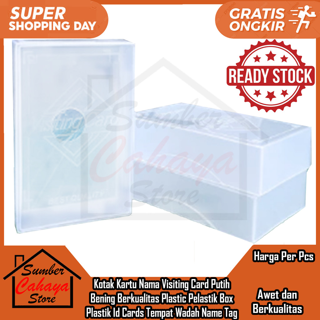Jual Kotak ID Card Box Tanda Pengenal Identitas Kartu Nama Visiting ...