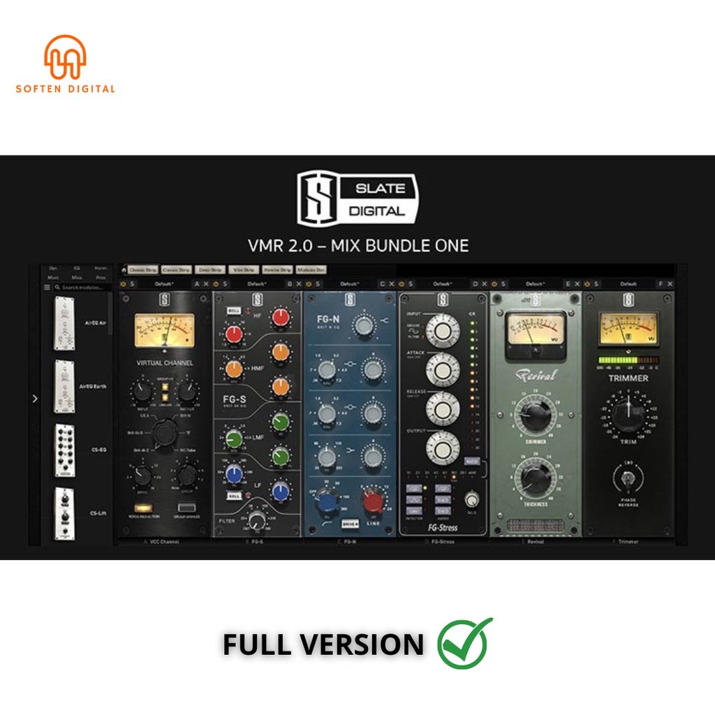 Jual Slate Digital VMR Complete v2 VST Plugins create the channel strips of their dreams using a ...
