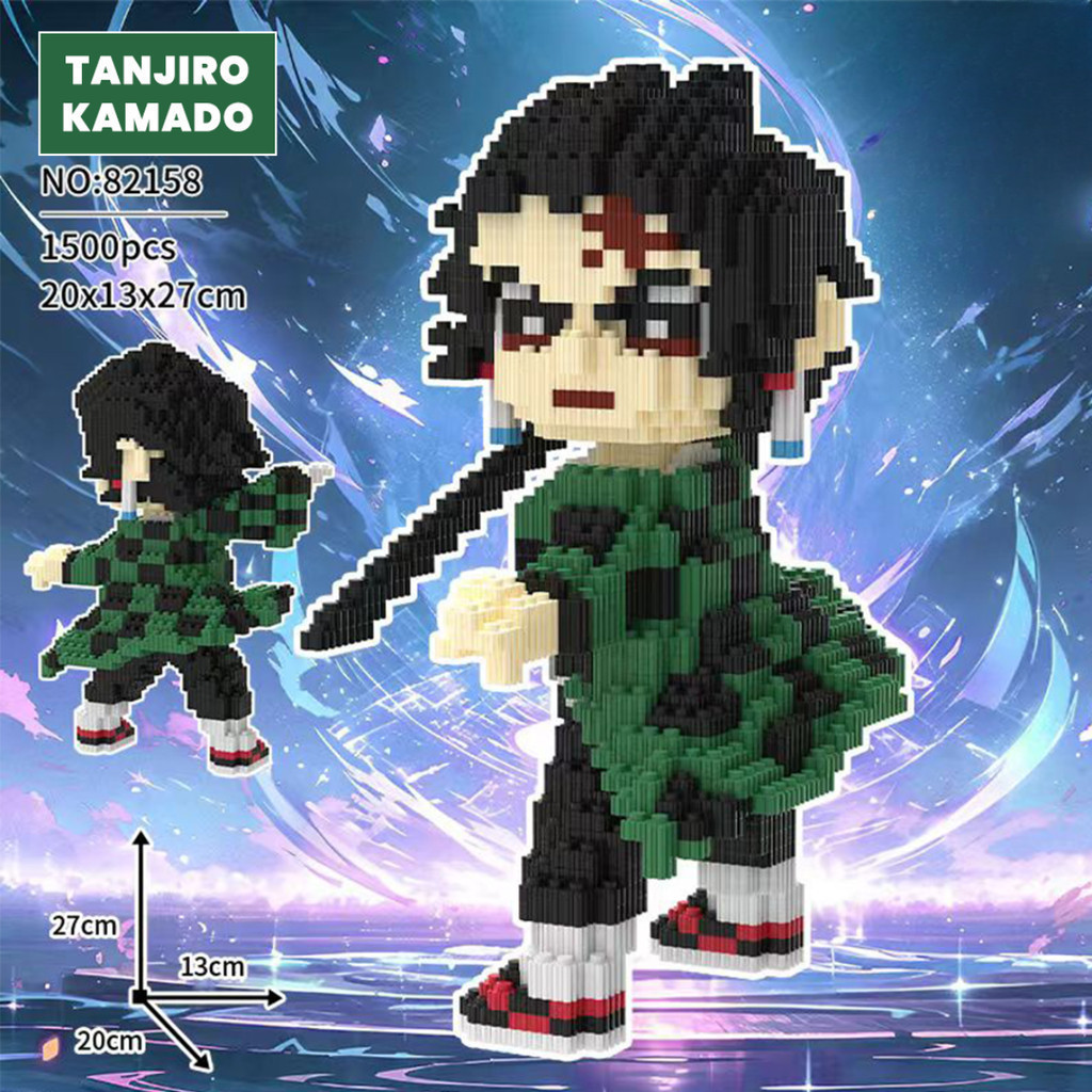 Jual Mainan Nano Block Demon Slayer Tanjiro Kamado Bricks Edukasi ...