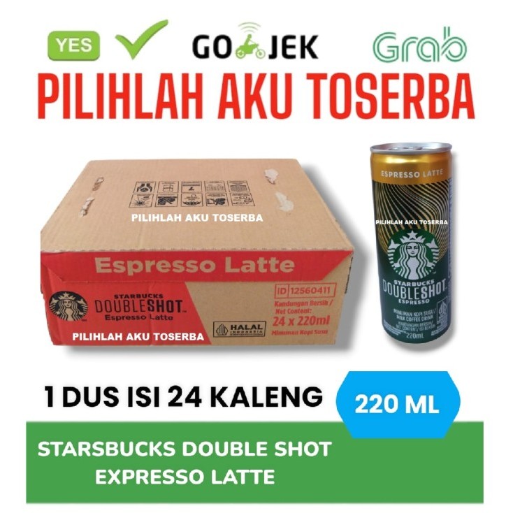 Jual Kopi STARBUCKS Doubleshot ESPRESSO LATTE Kaleng Can 220 ml ...