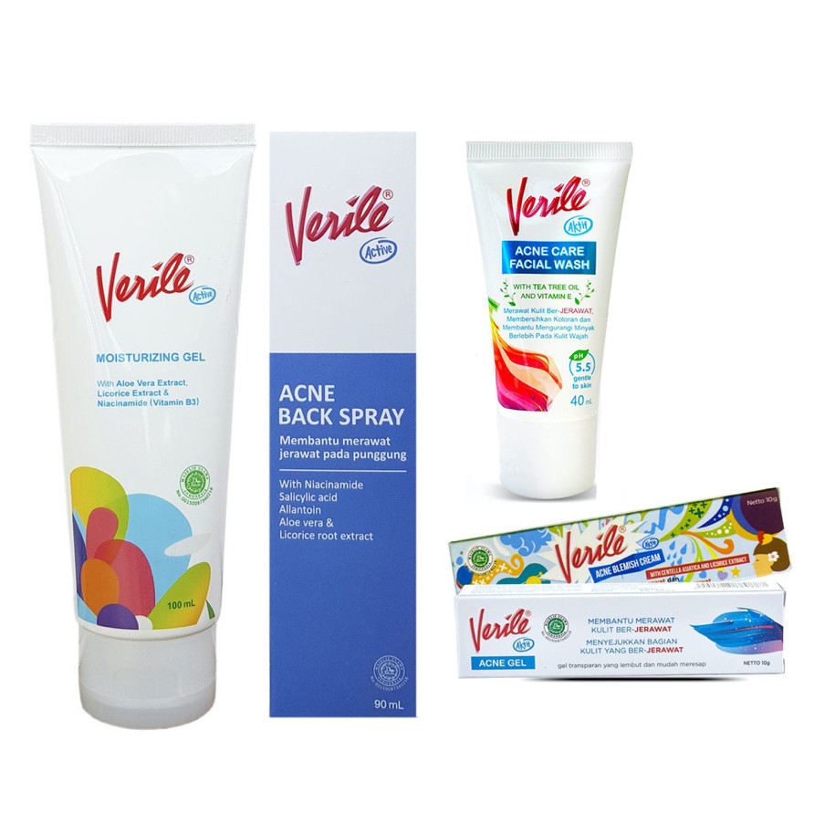 Jual ️Domestika ️ Verile Acne Series - PERAWATAN JERAWAT (Acne Gel/Acne ...