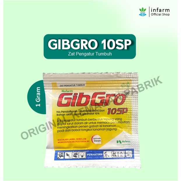 Jual INFARM - Gibgro 10 SP 1 Gram Zat Hormon Booster Pengatur Tumbuh ...