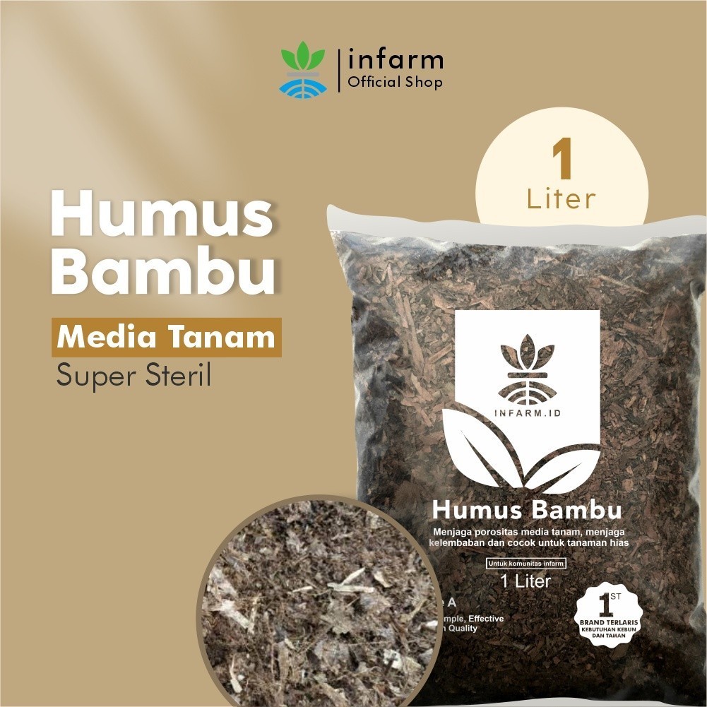 Jual INFARM - Humus Bambu Kering Media Tanam Tanaman Hias Steril Ukuran ...