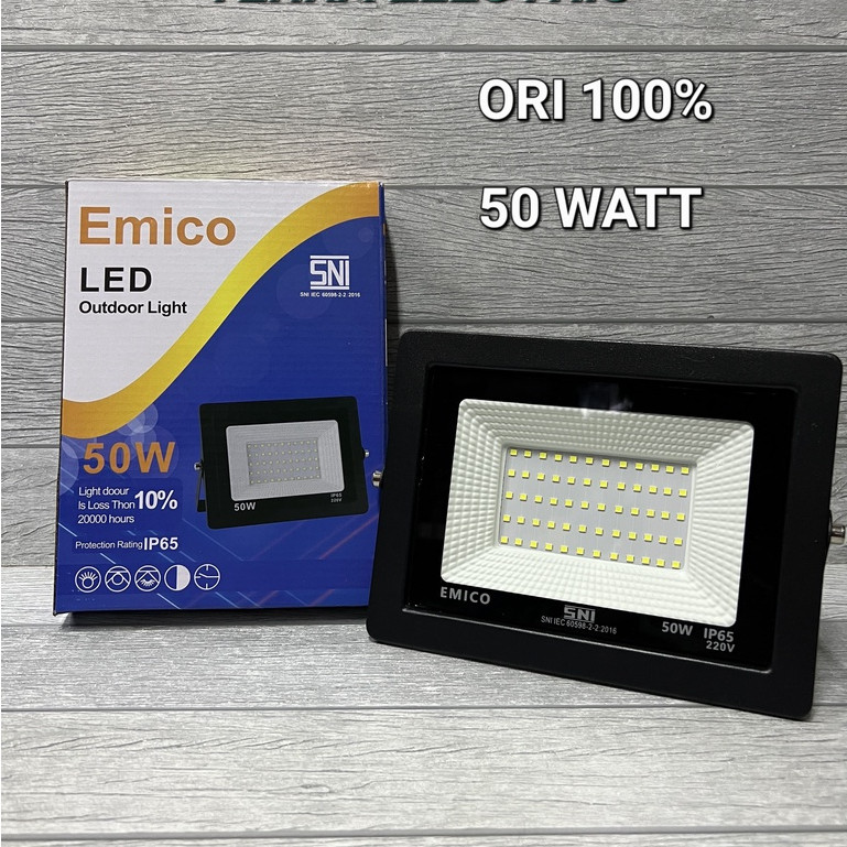 Jual Emico Lampu Sorot Led 50W Lampu Led Flood Light 50 Watt Led Tembak Outdoor SNI | Shopee ...