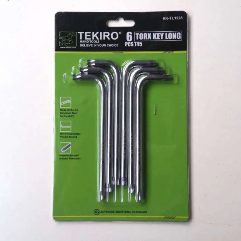 Jual TEKIRO ECERAN KUNCI L BINTANG TORX SATUAN / TEKIRO KUNCI L BINTANG ...