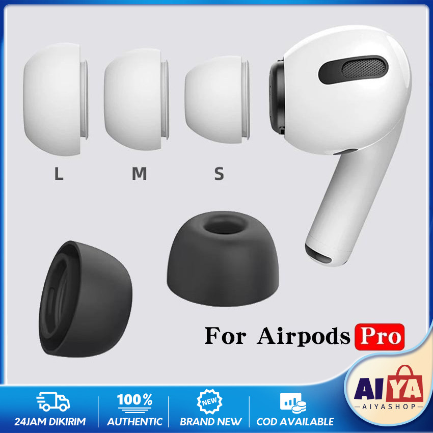Jual 1 Sepasang Airpods Pro Silicone Eartips Apple Air Pods Pro Plug In ...