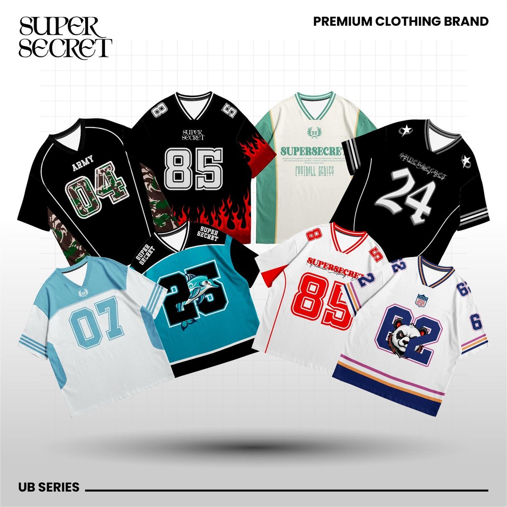 Jual SUPER SECRET Jersey Oversize UB Series 1 Bahan Dryfit Brazil ...