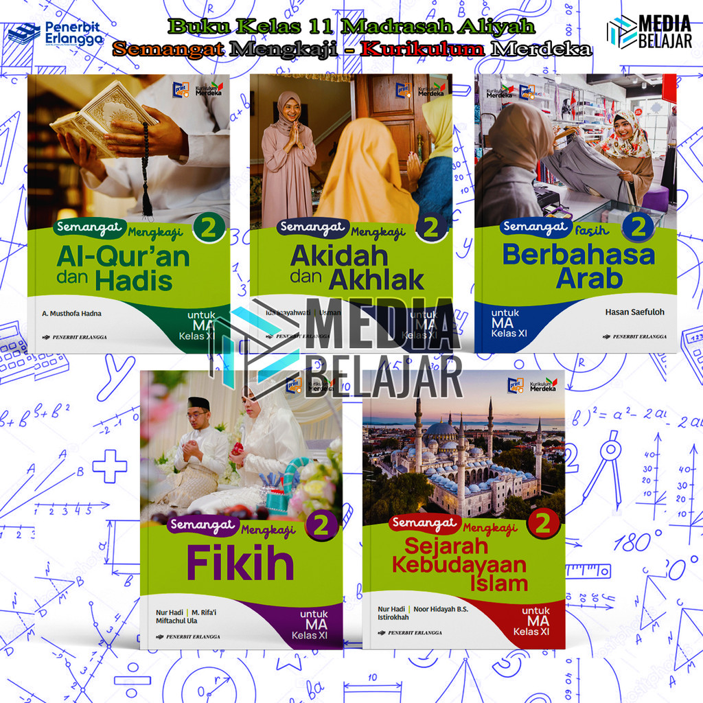 Jual Buku Semangat Mengkaji Kelas 11 MA Kurikulum Merdeka Revisi Terbaru 2025 - Erlangga ...
