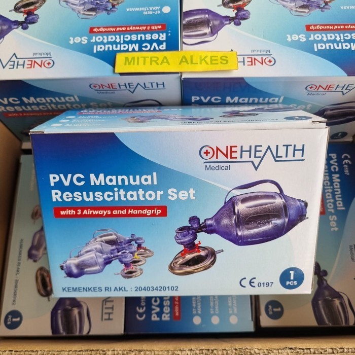 Jual Ambu Bag / Ambubag ONEHEALTH. PVC Manual Resuscitator Set ONE ...