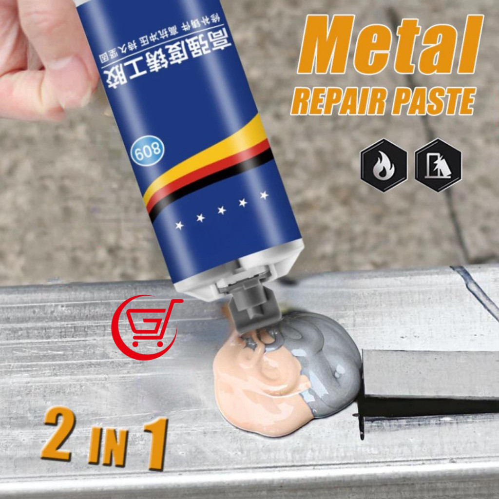 Jual Lem AB Besi Super Kuat Tahan Panas 85G Glue Penambal Besi Radiator ...