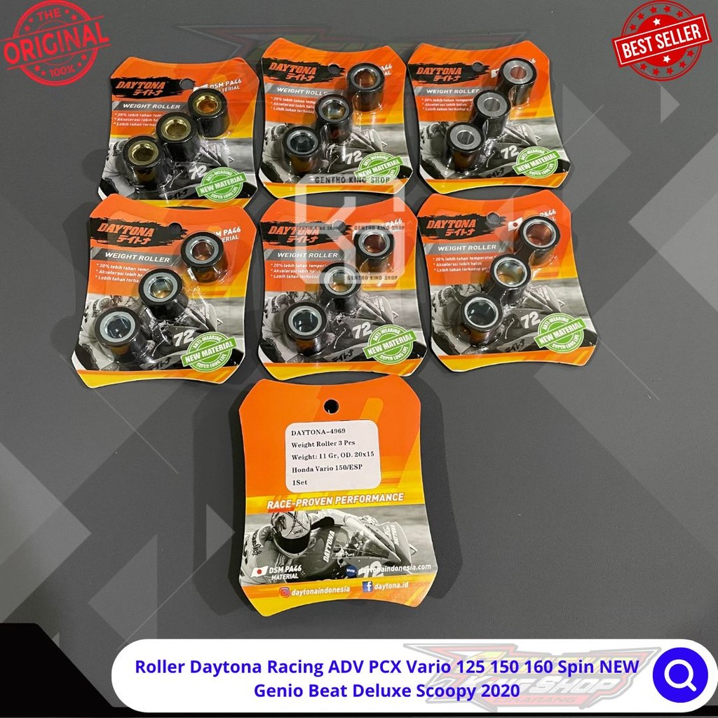 Jual Roller Daytona Racing ADV PCX Vario 125 150 160 Spin NEW Genio ...