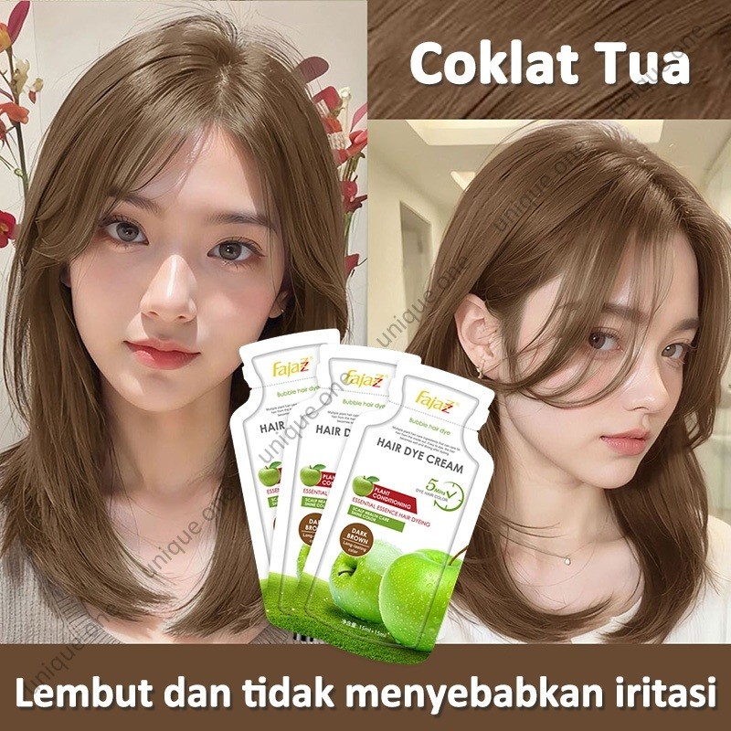 Jual Cat rambut dark brown tanpa bleaching mewarnai rambut dengan mudah ...