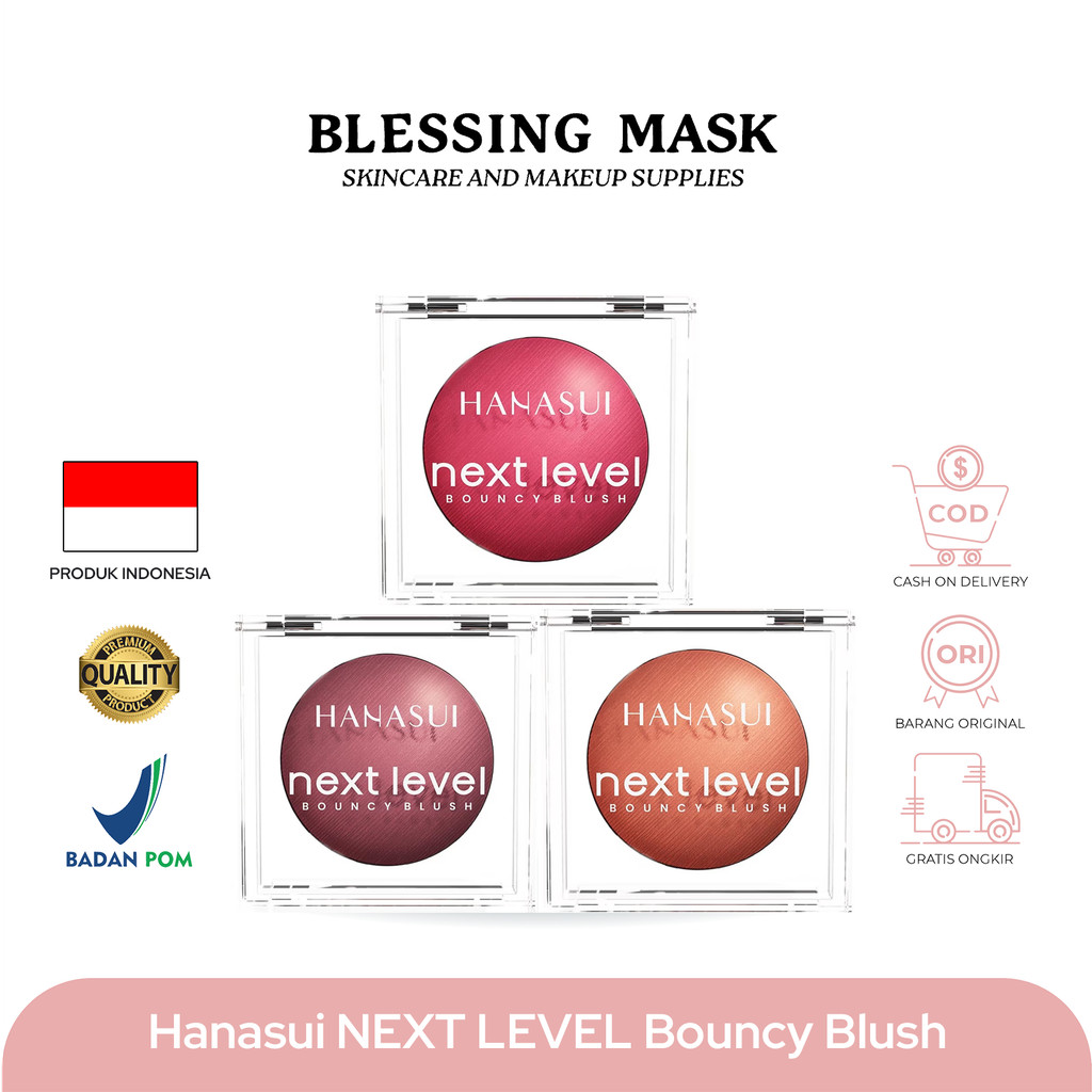 Jual Hanasui NEXT LEVEL Bouncy Blush Series | Cream-to-Powder Blush ...
