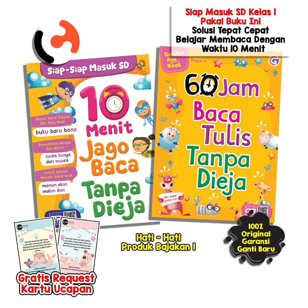 Jual Buku Membaca Anak TK & PAUD Jago Baca Tanpa Dieja Persiapan Masuk ...