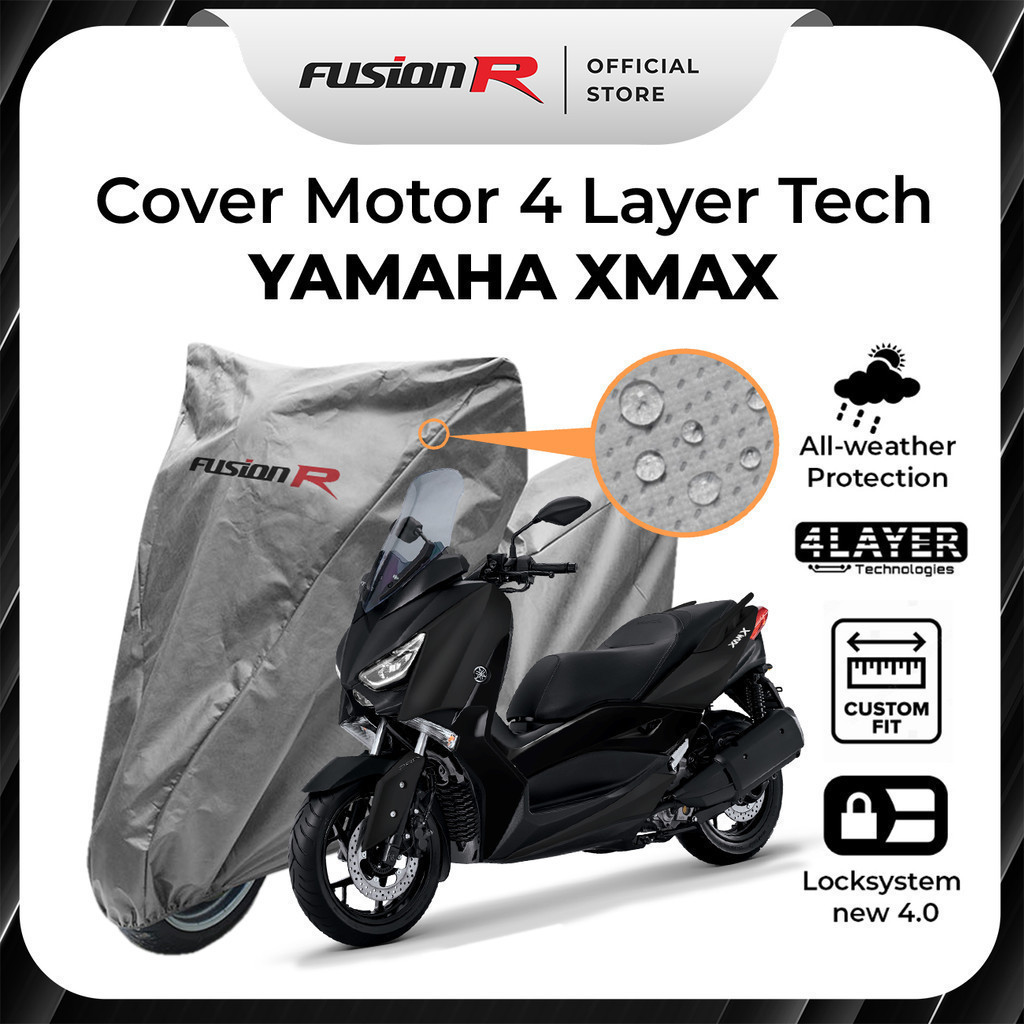 Jual Fusion R Cover Penutup Sarung Motor YAMAHA XMAX 4 Layer Waterproof ...