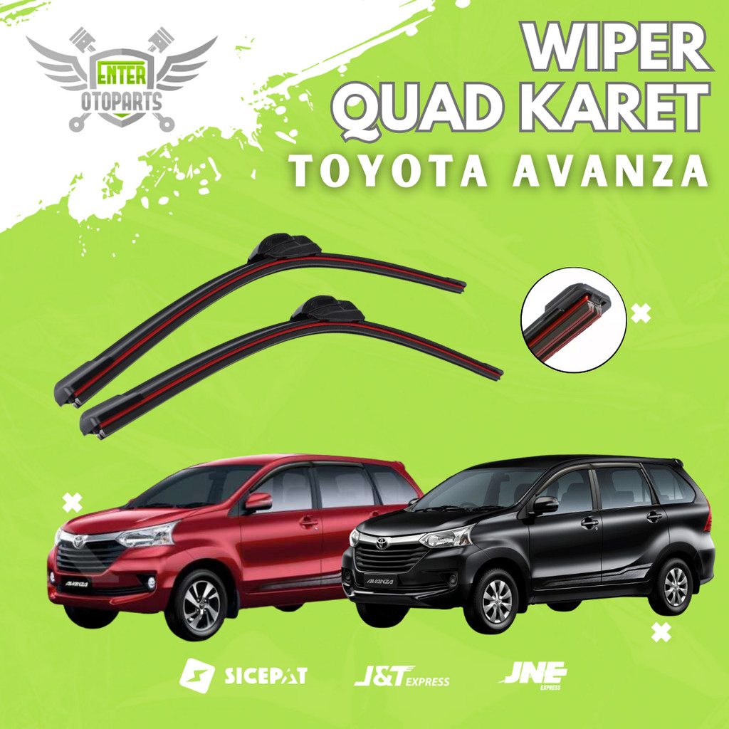 Jual Wiper Quad Blade Toyota Avanza Lama / All New Avanza / Grand New ...