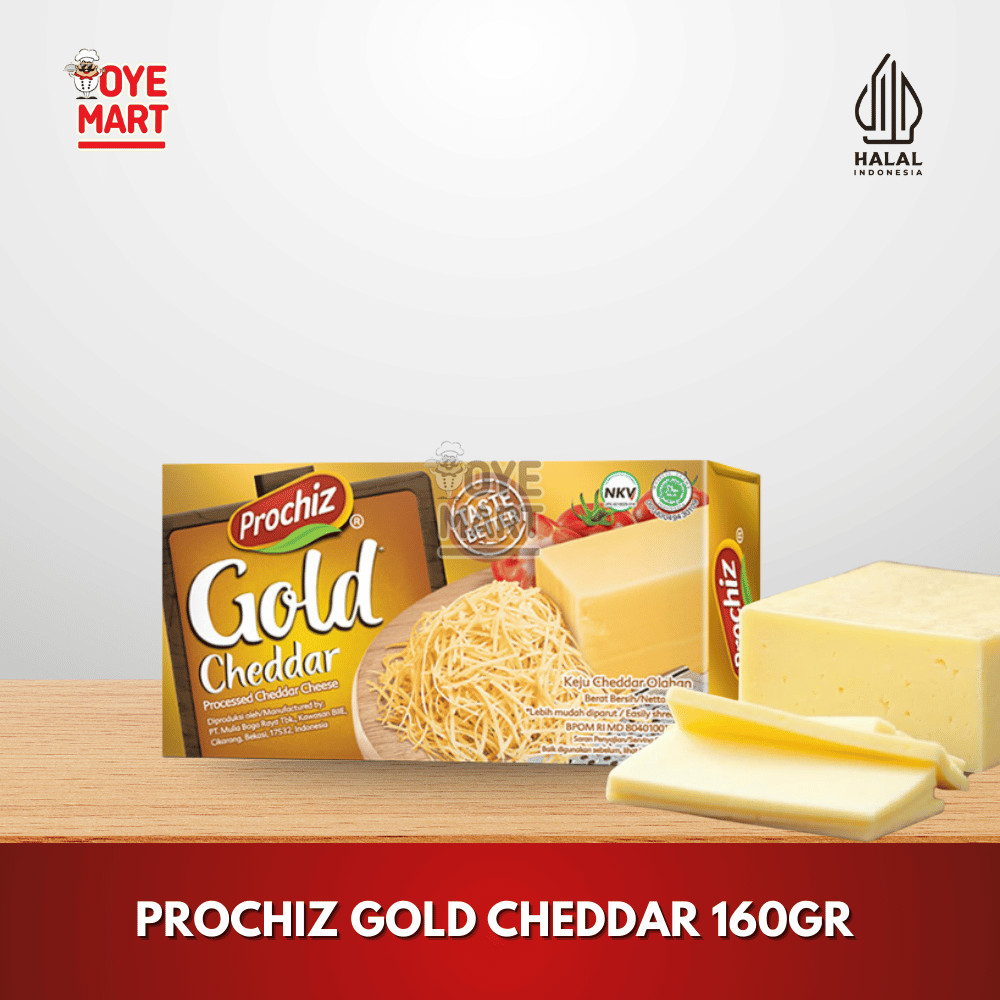 Jual PROCHIZ GOLD CHEDDAR 160GR KEJU CHEDDAR | Shopee Indonesia