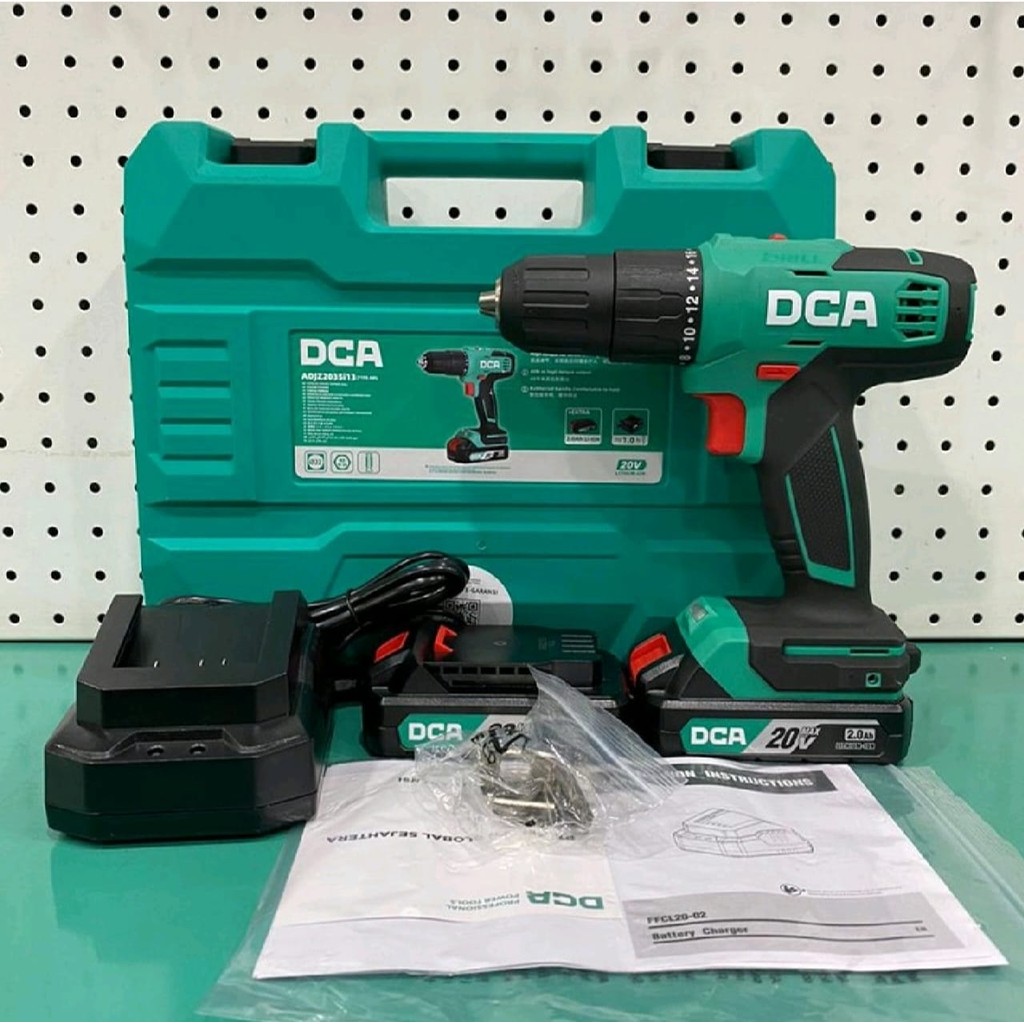 Jual DCA ADJZ 2035iAM Bor Baterai Brushless Cordless Impact Drill 20V ...
