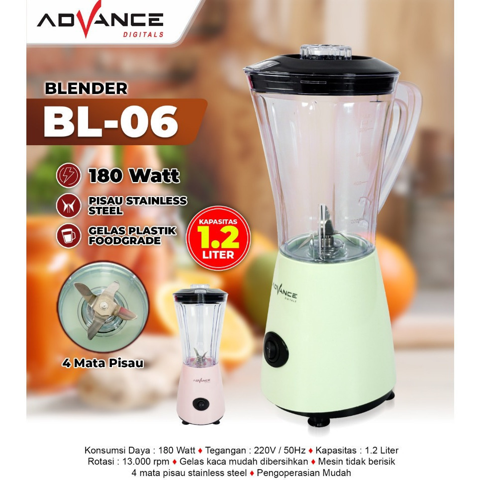 Jual BARU ORI 100% ADVANCE!! MESIN PELUMAT ADVANCE BLENDER BL06 / BL-06 BLENDER MULTIFUNGSI ...