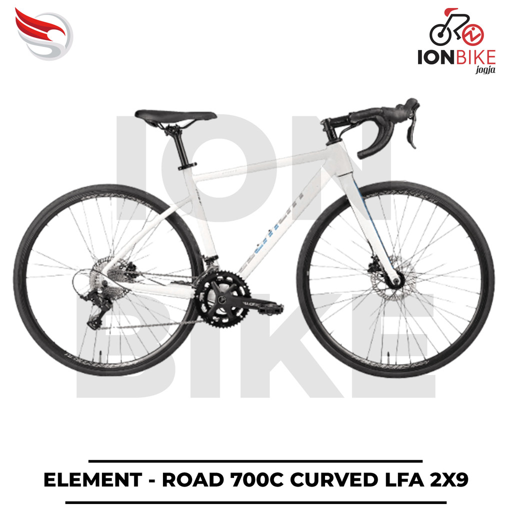 Jual Roadbike Element Curved LFA 700c Discbrake Clean Look Alloy Carbon Look Road Bike Sepeda ...