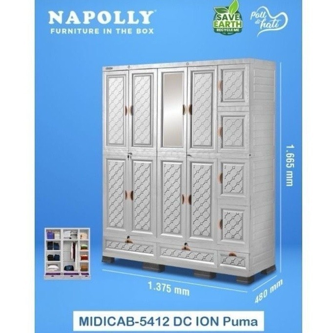 Jual NAPOLLY - M-CAB 5412 DC ION PUMA | Lemari Napolly | Lemari Pakaian ...