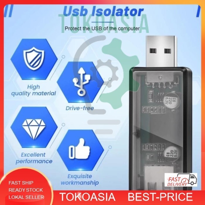 Jual ADUM3160 USB Digital Signal Audio Power Isolator USB to USB ...