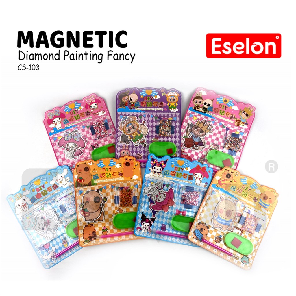 Jual Mainan DIY Painting Diamond Magnetic / DIY Tempel Magnet Karakter ...