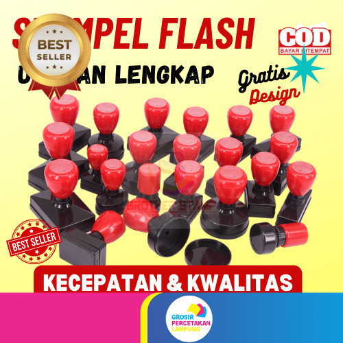 Jual Promo!!! Stempel custom/otomatis tinta/free design - KECIL, BULAT ...