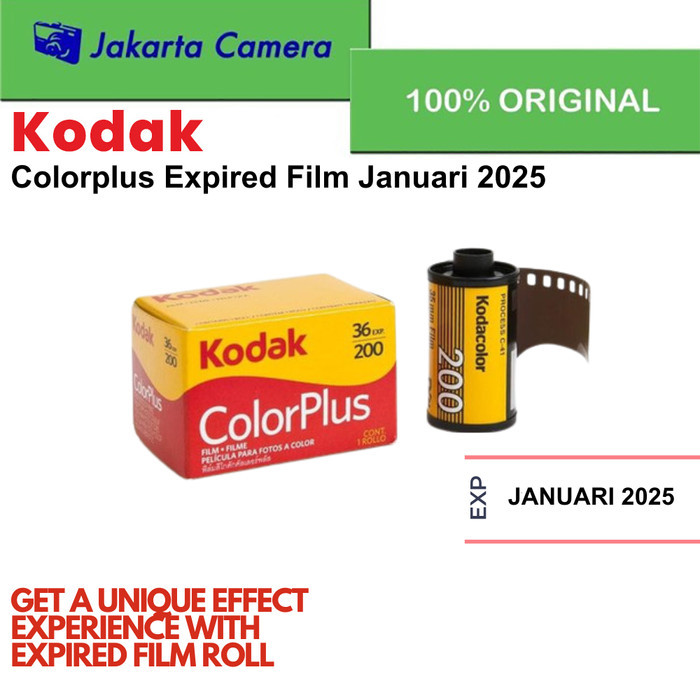 Jual Kodak Colorplus 200 ISO 200 35mm 36exp Color Negative FIlm Expired ...