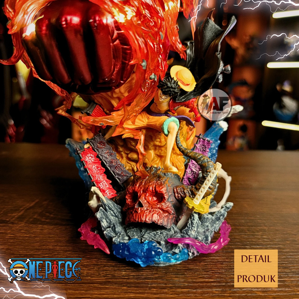 Jual Action Figure Statue One Piece Luffy Red Roc Monkey D. Studio ...