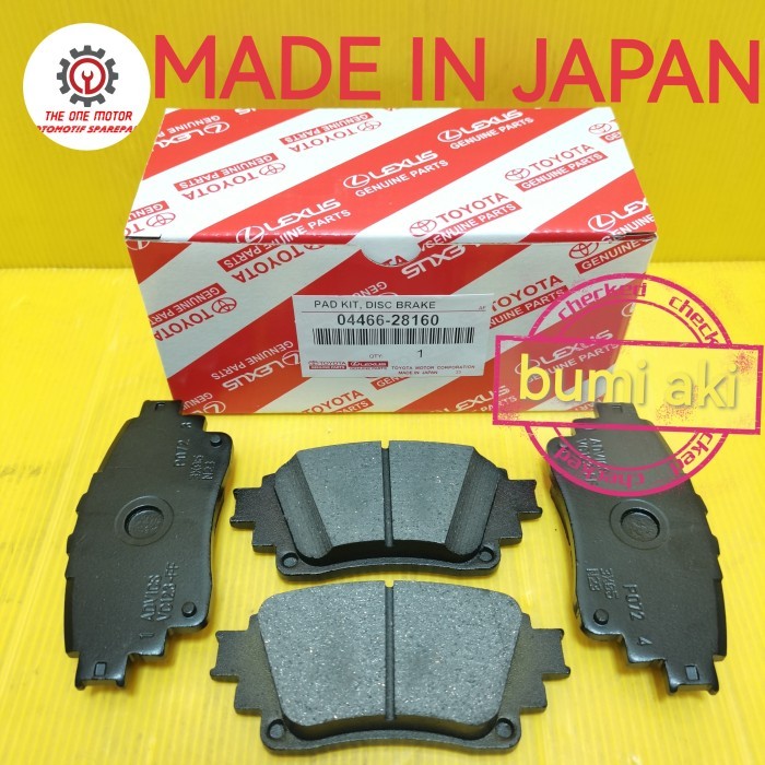 Jual KAMPAS REM BELAKANG ATAU DISC PAD DISPAD BRAKE PAD REAR TOYOTA ...