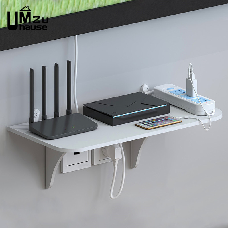 Jual Router Floating Shelf Hanging Rack Multi Tap Outlet Wifi TV Set ...
