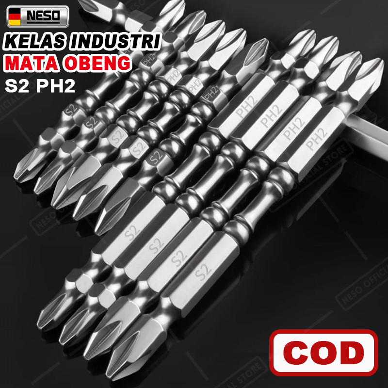 Jual German Tools 10PCS Mata Obeng Angin Magnet PH2 S2 65mm 100mm ...