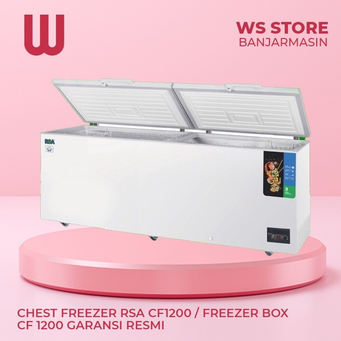 Jual Chest Freezer RSA CF1200 / Freezer Box CF 1200 garansi resmi ...