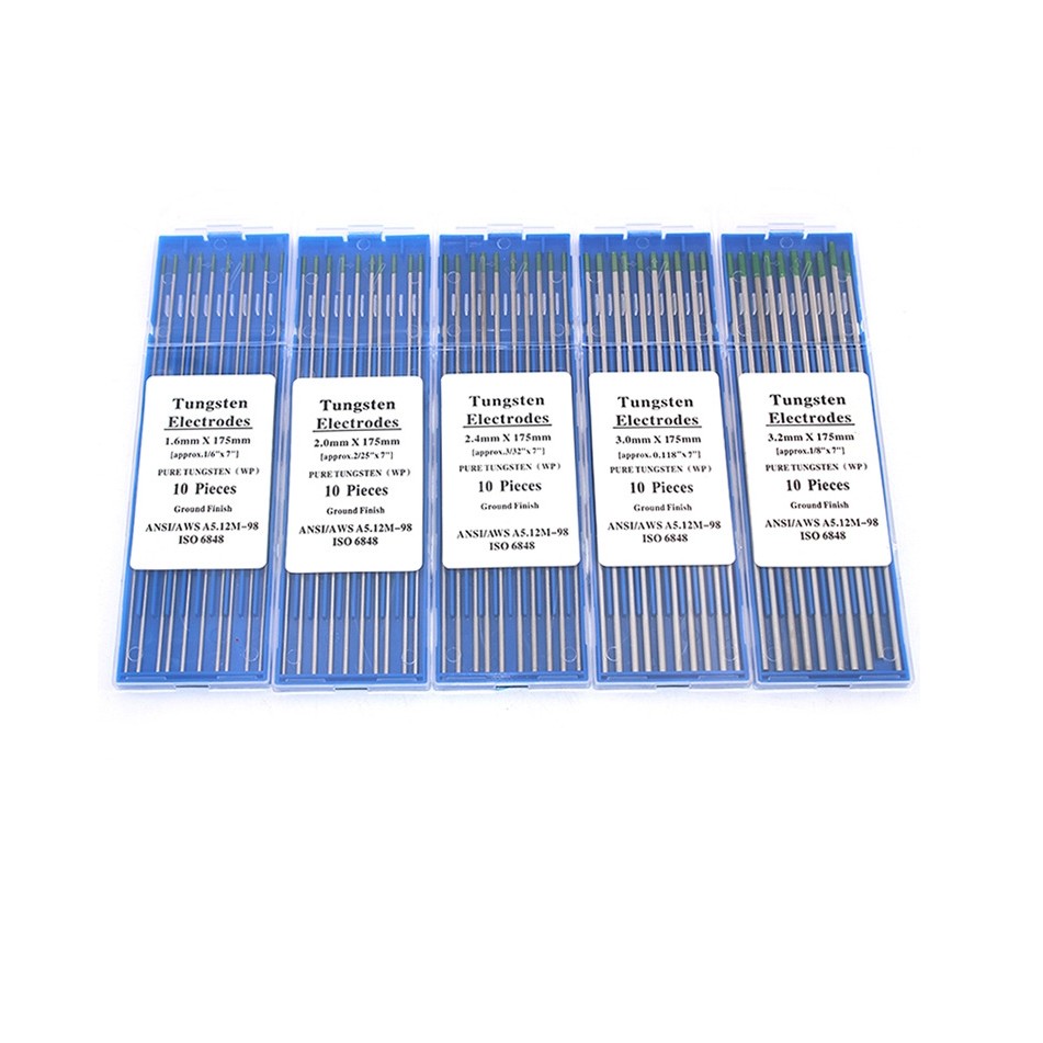 Jual 10pcs/lot, 175mm TIG Welding Tungsten Electrodes Pure Tungsten 1.0 ...