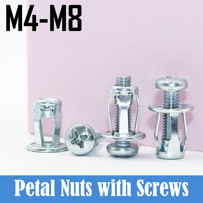 Jual Petal Shape Metal Rivet Nuts Screws Expansion Screw Molly Jack Nut ...