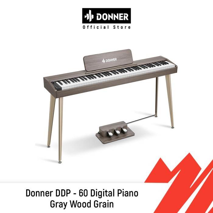 Jual Donner DDP - 60 Digital Piano - Gray Wood Grain | Shopee Indonesia