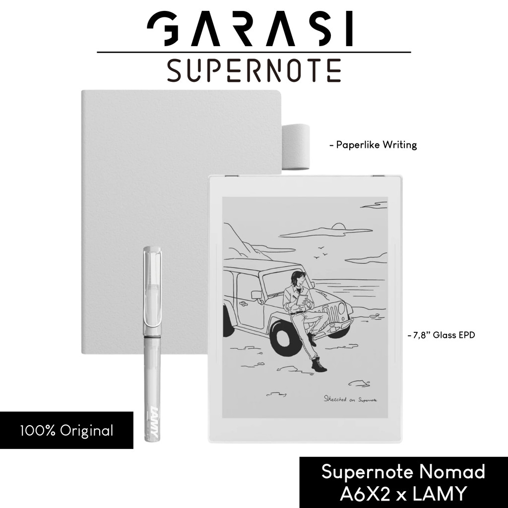 Jual Supernote Nomad x LAMY A6X2 e Ink Note Taking Tablet | Shopee Indonesia