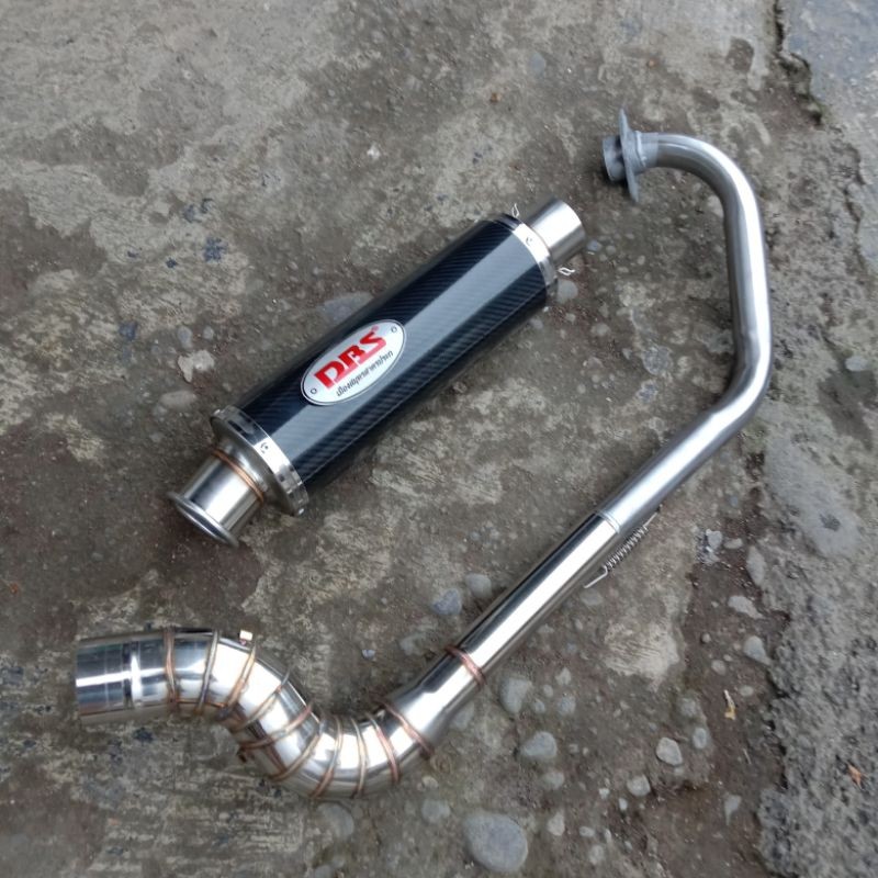 Jual (J) super open pipe DBS canister carbon 51mm For Raider 150 Carb Raider 150 fi | Shopee ...