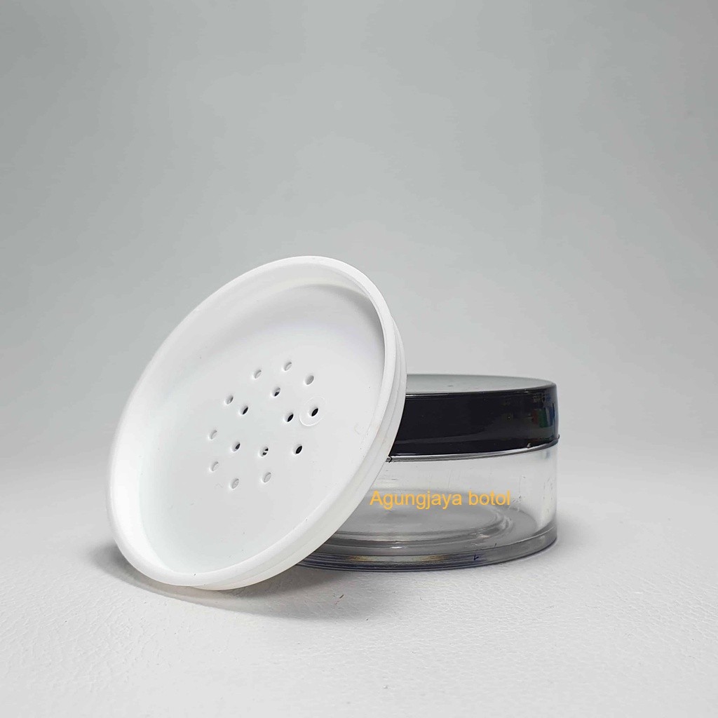 Jual Pot Bedak Tabur 30 Gr Bulat JBK List Silver / Pot Acrilic / Pot ...