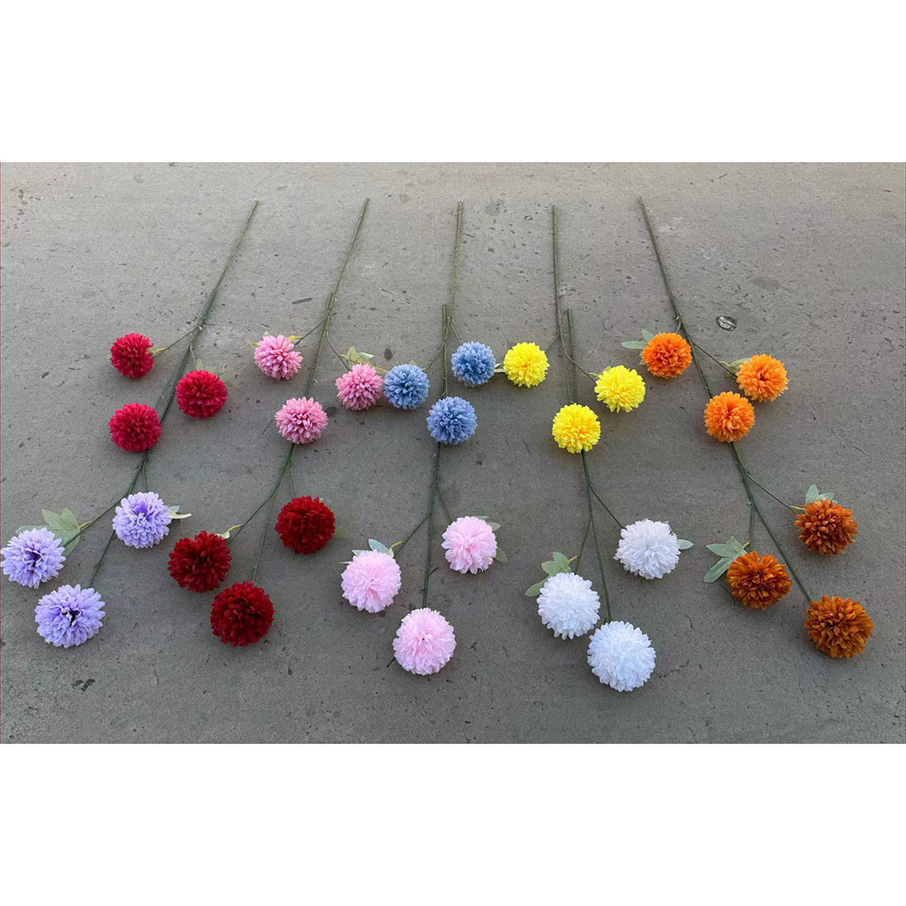 Jual Bunga PomPom 3 cabang Artificial Tangkai Panjang | Shopee Indonesia